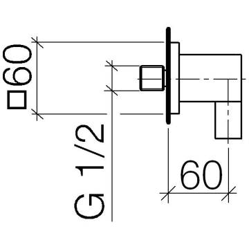 Dornbracht Symetrics Wandanschlussbogen 28450980-00 - MEGABAD