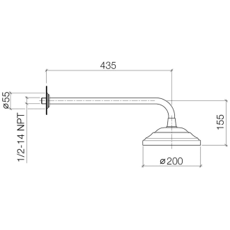 Dornbracht Madison Regenbrause Wandanbindung 28545977-00 - MEGABAD
