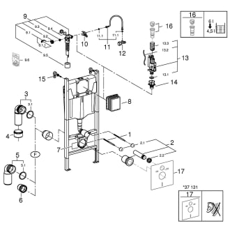 GROHE Solido Compact 4 in 1-Set mit Keramik, Bauhöhe 113 cm 39117000 ...