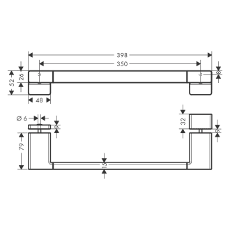 hansgrohe AddStoris Duschtürgriff 41759000 - MEGABAD