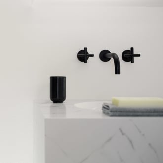 Dornbracht Tara. Dreiloch-Waschtisch-Wandbatterie 36712892-00 - MEGABAD