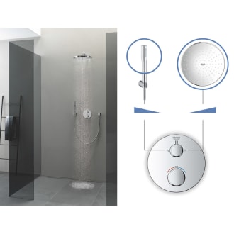 GROHE Grohtherm Duschsystem Unterputz mit Rainshower Cosmopolitan 210 ...