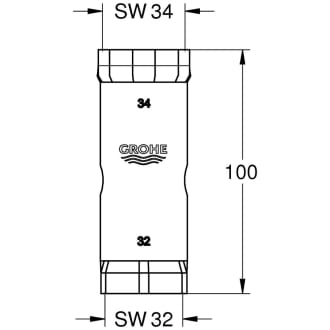 GROHE Steckschlüssel 19332000 - MEGABAD