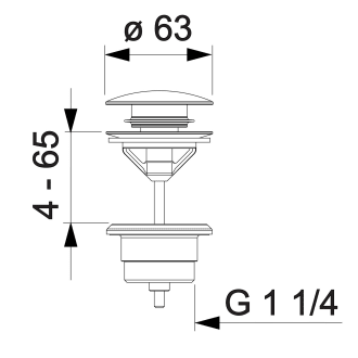 Hansa Ablaufgarnitur verschließbar 59913988 - MEGABAD
