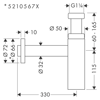 hansgrohe Flowstar S Premiumsiphon - MEGABAD