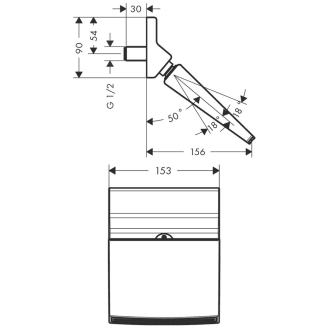 hansgrohe Raindance Rainfall Kopfbrause 150 1jet Flow 26442000 - MEGABAD