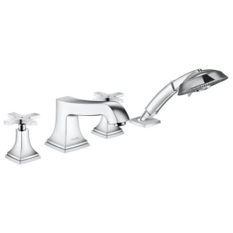 hansgrohe Metropol Classic 4-Loch Wannenrandarmatur mit Kreuzgriff ...