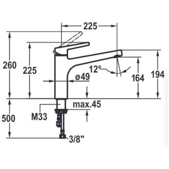 KWC SUNO Einhebel-Spültischbatterie Niederdruck 10.175.023.000FL - MEGABAD