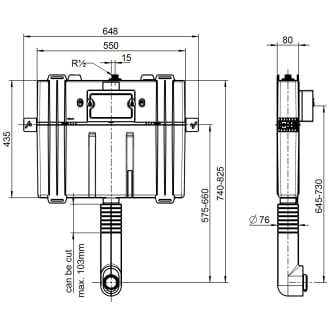 Villeroy & Boch ViConnect Compact Unterputz-Spülkasten 92248200 - MEGABAD