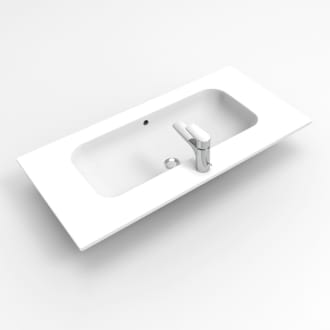 Sanipa 3way Kombination mit Keramikwaschtisch Design 100 cm, 2 Auszüge ...