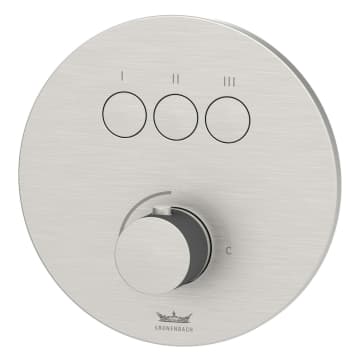 Kronenbach Smart Push Unterputz-Mischer für 3 Verbraucher, runde ...