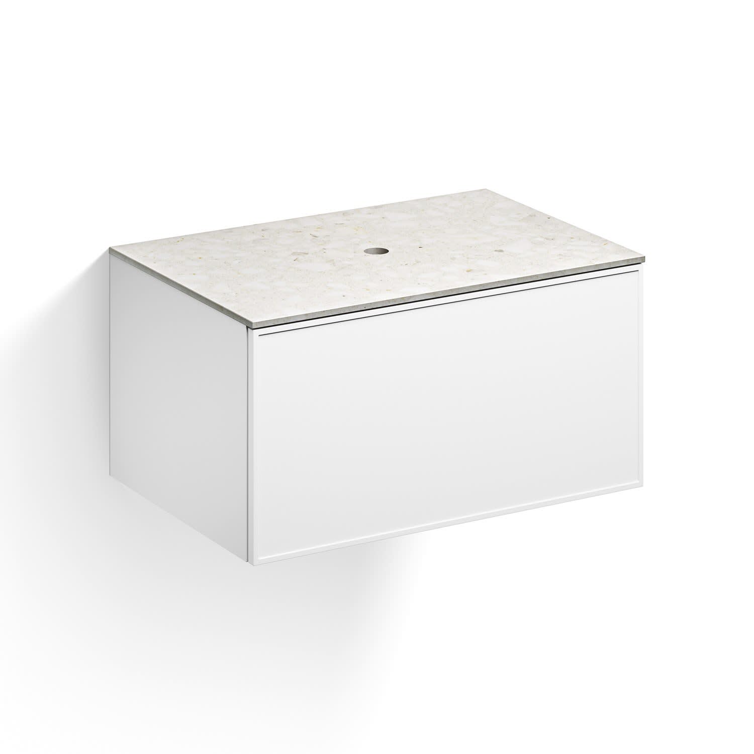 Alape Arkta Möbelmodul mit Trägerplatte 80 cm, Beckenposition mittig ...