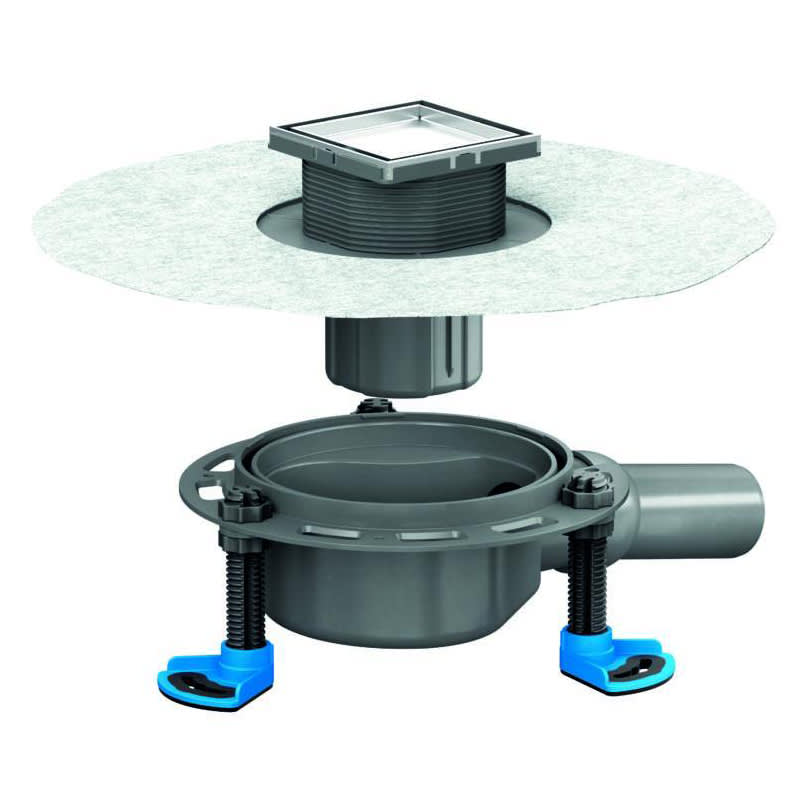 Dallmer Bodenablauf DallDrain Individual, DN 50, 10 x 10 cm - MEGABAD