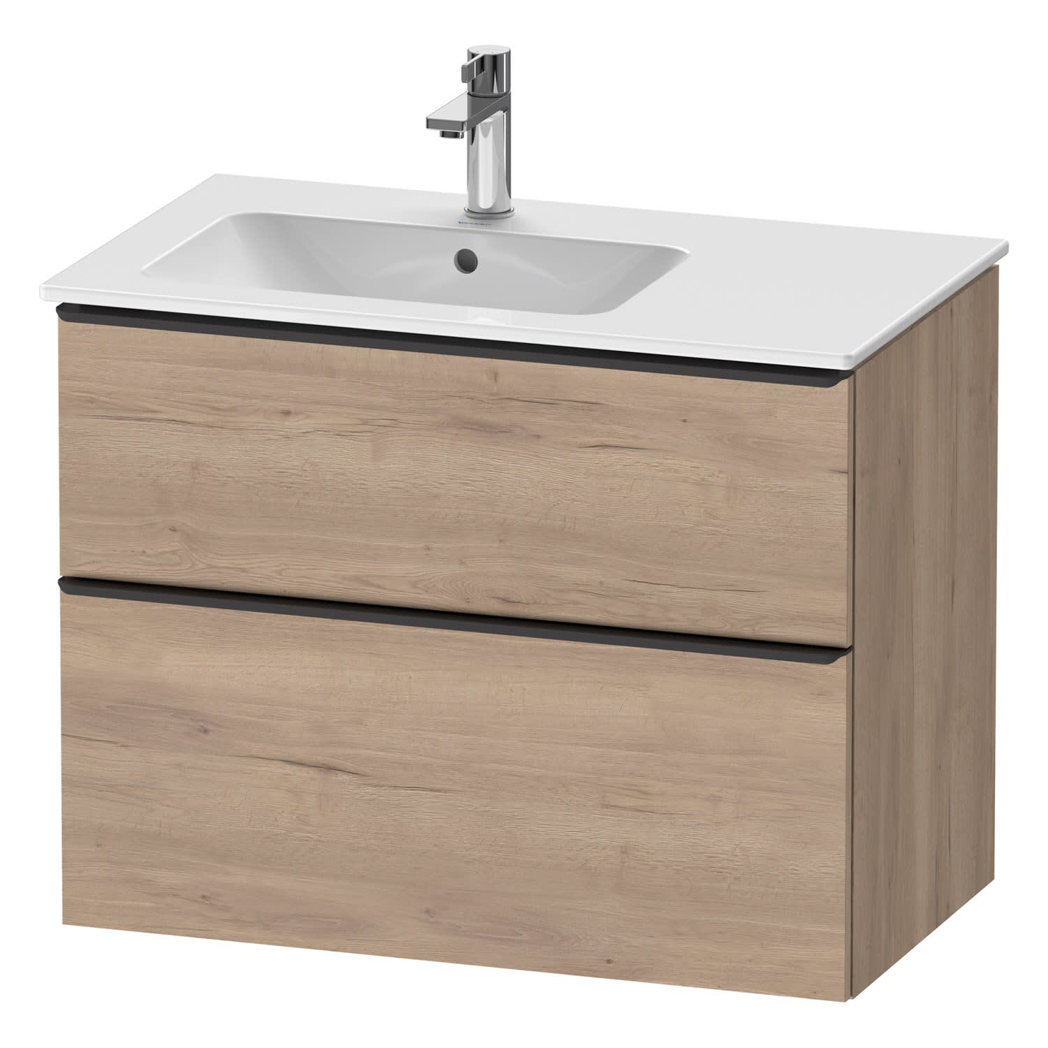 Duravit D-Neo Waschtischunterbau für Becken links 81 x 62,5 cm, 2 ...