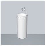 Alape Säulen-Waschtisch WT.RX400KE, kreisförmig mit 40 cm Ø 4506500000 ...