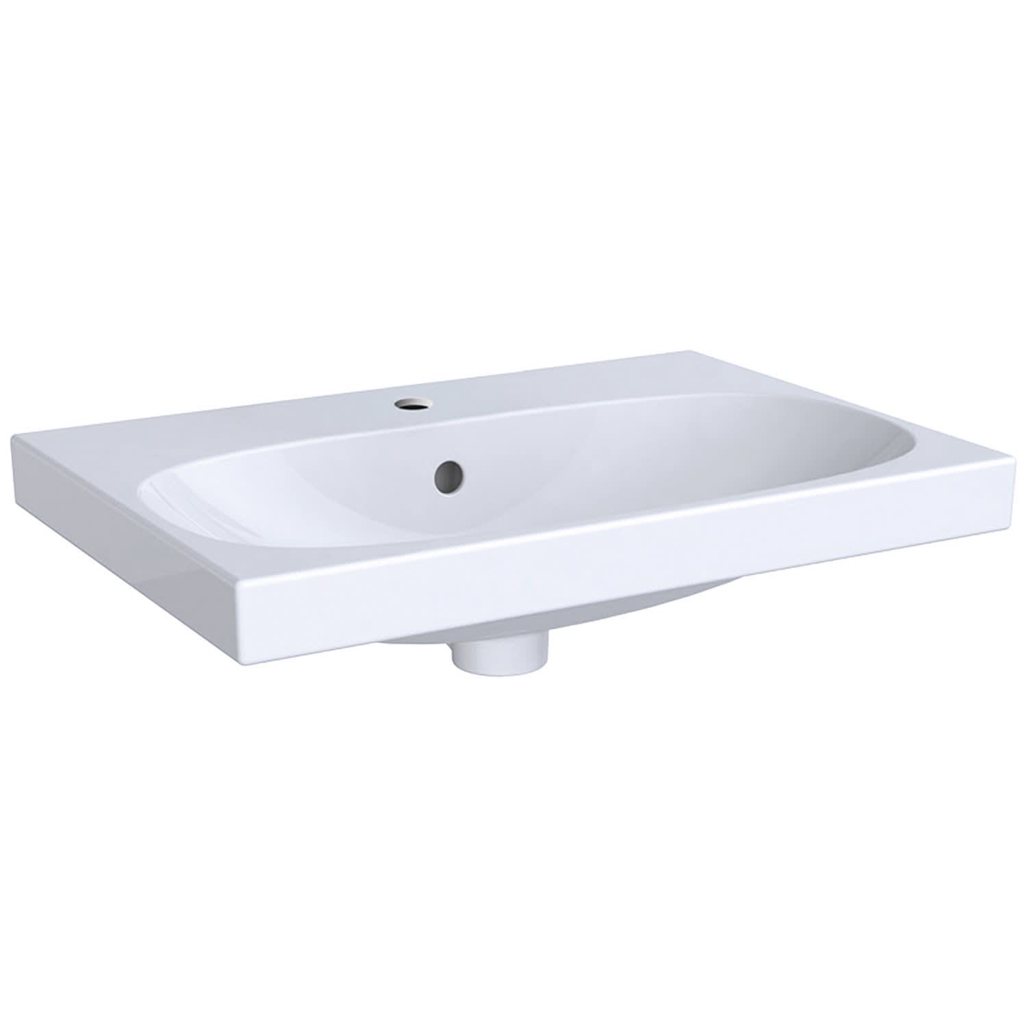 Geberit Acanto Waschtisch mit verkürzter Ausladung 60 x 42,2 cm, 500 ...