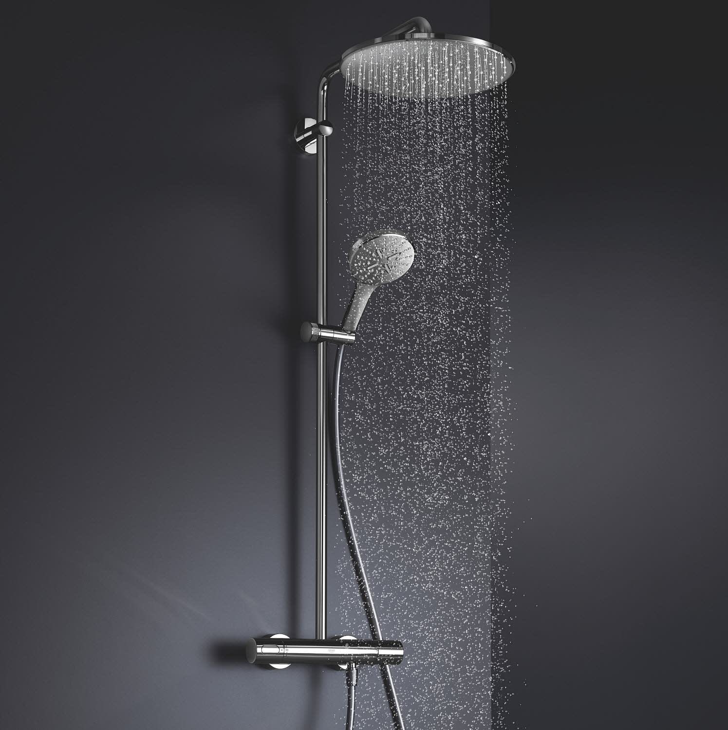 GROHE Rainshower SmartActive 310 Duschsystem mit Thermostatbatterie ...