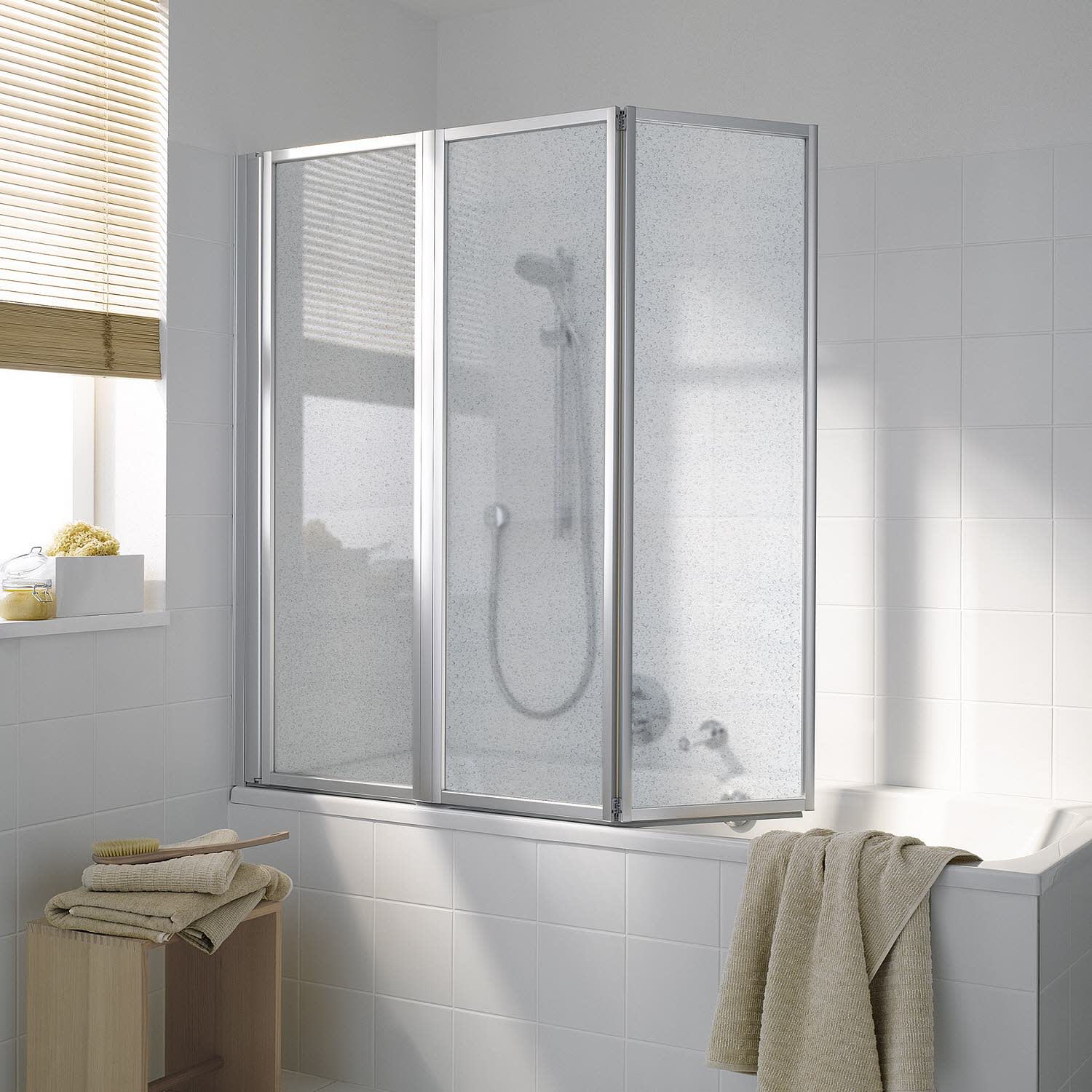 Koralle TwiggyTop DFTT Faltwand 3-teilig für Badewanne V440614014A21 ...