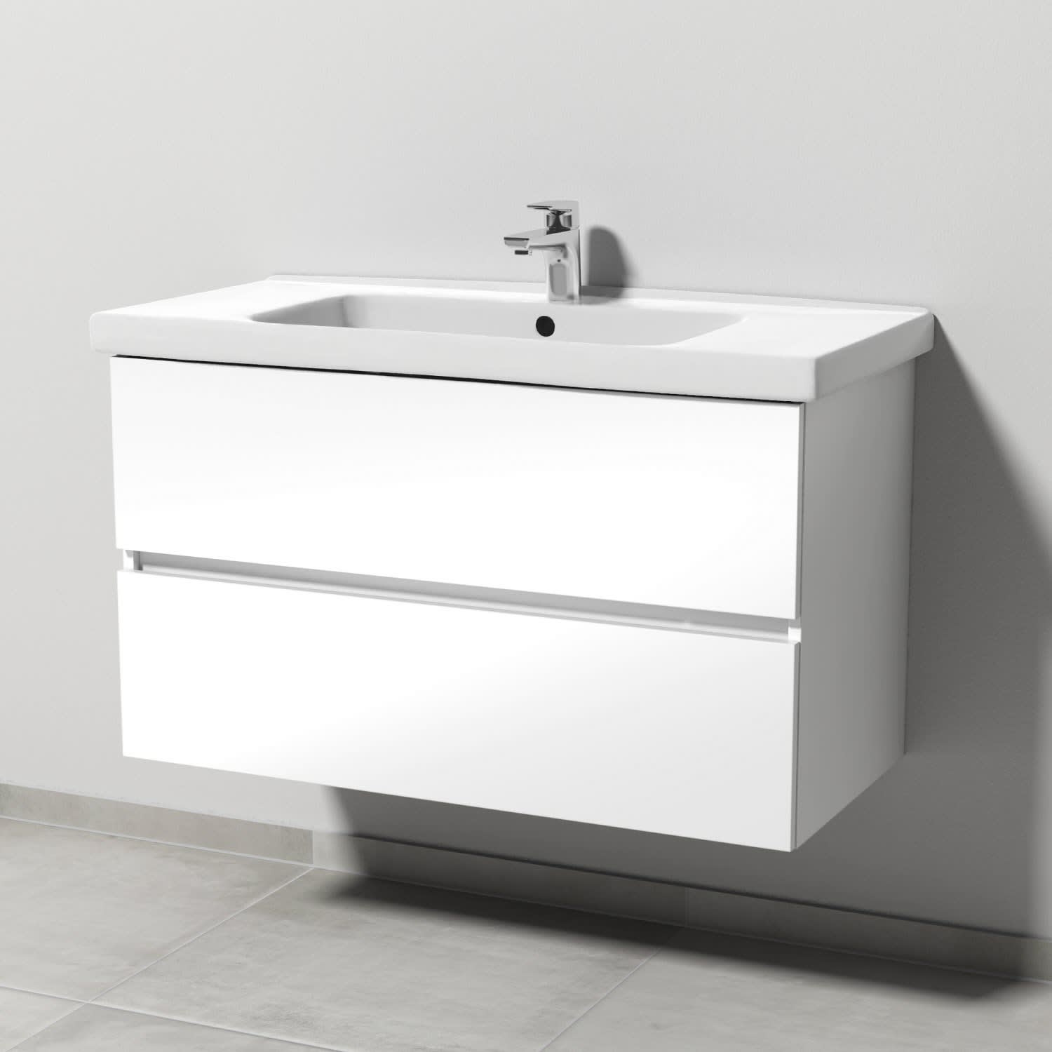 Sanipa Solo One Harmonia Waschtischkombination mit Keramikwaschtisch ...