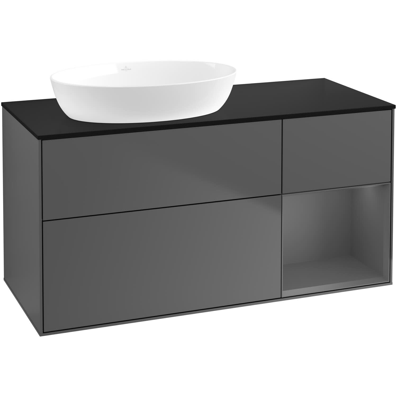 Villeroy & Boch Finion Waschtischunterschrank 120 cm mit Regalelement ...