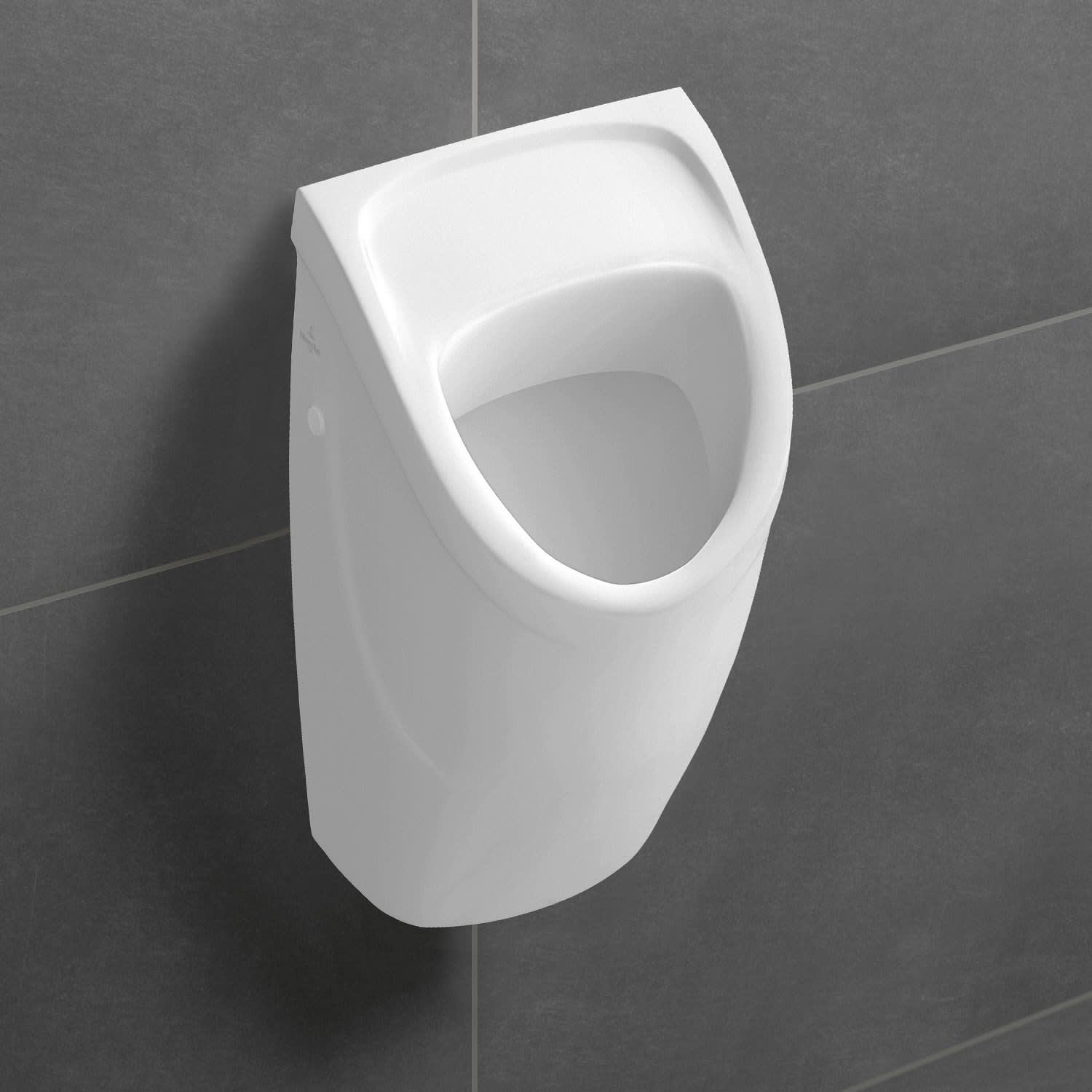 Villeroy & Boch O.novo Absaug-Urinal Compact, ohne Deckel, Zulauf ...