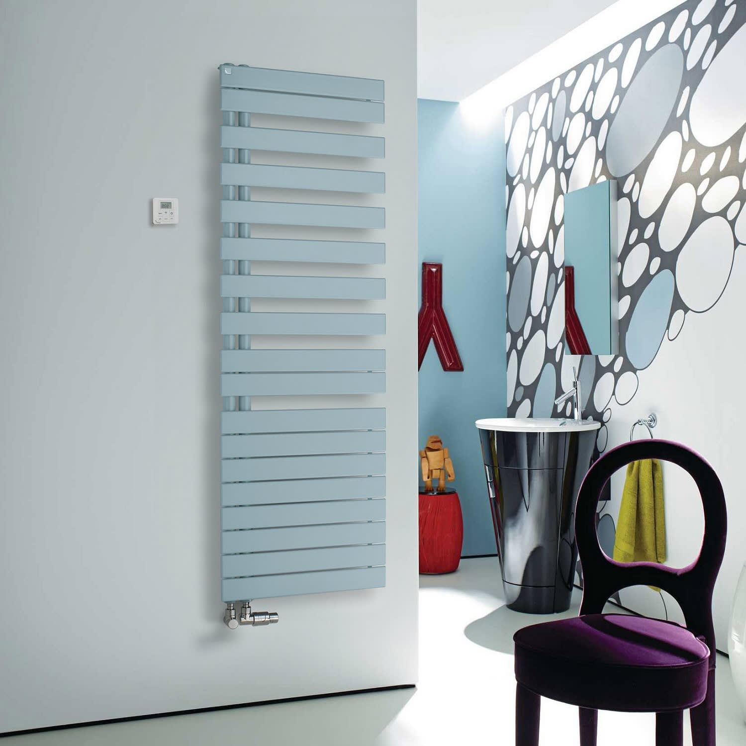 Zehnder Roda Spa Asym ROFR-170-055 Badheizkörper, rechts 55 x 167,6 cm ...