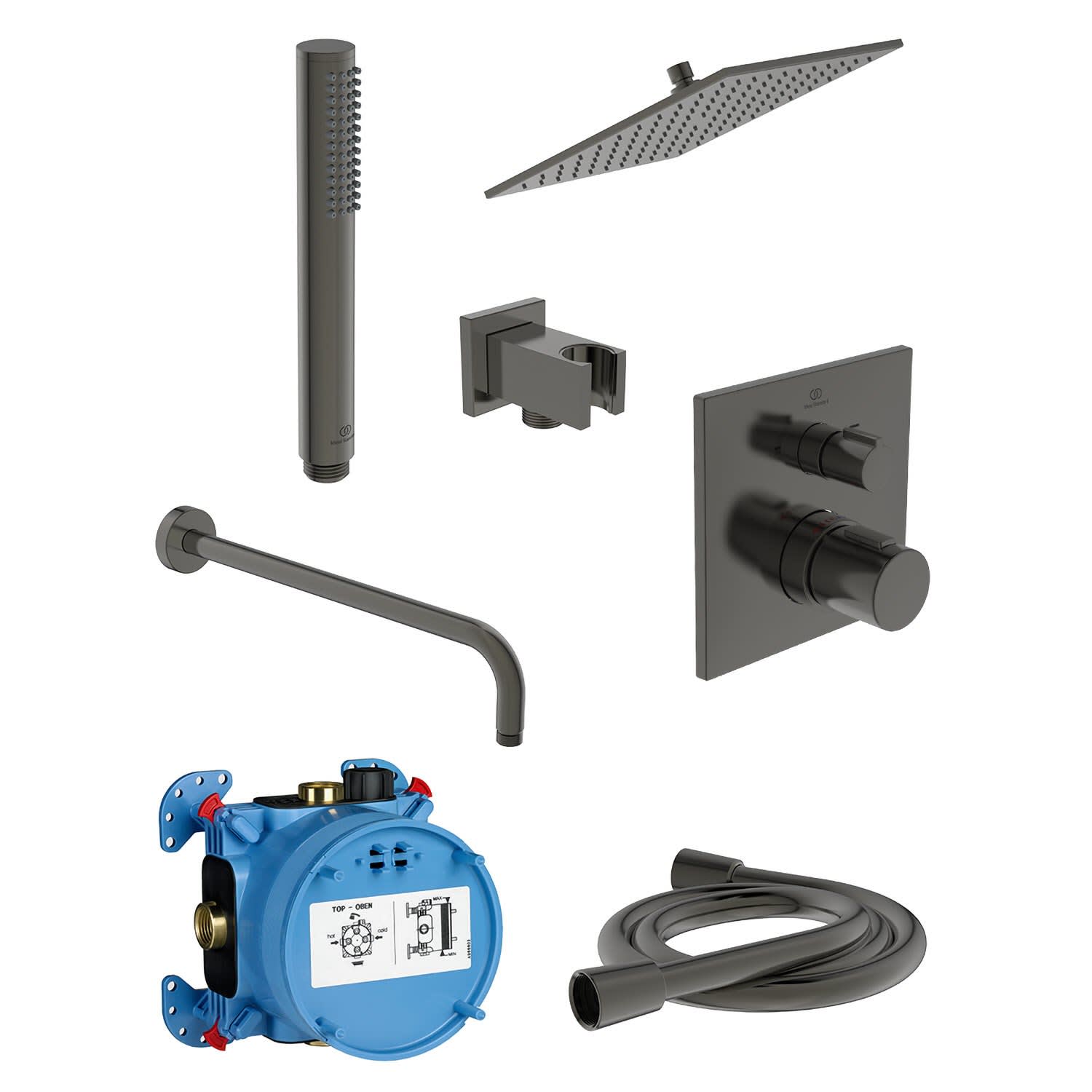 Ideal Standard Ceratherm C100 Armaturen-Paket A7572A5 - MEGABAD