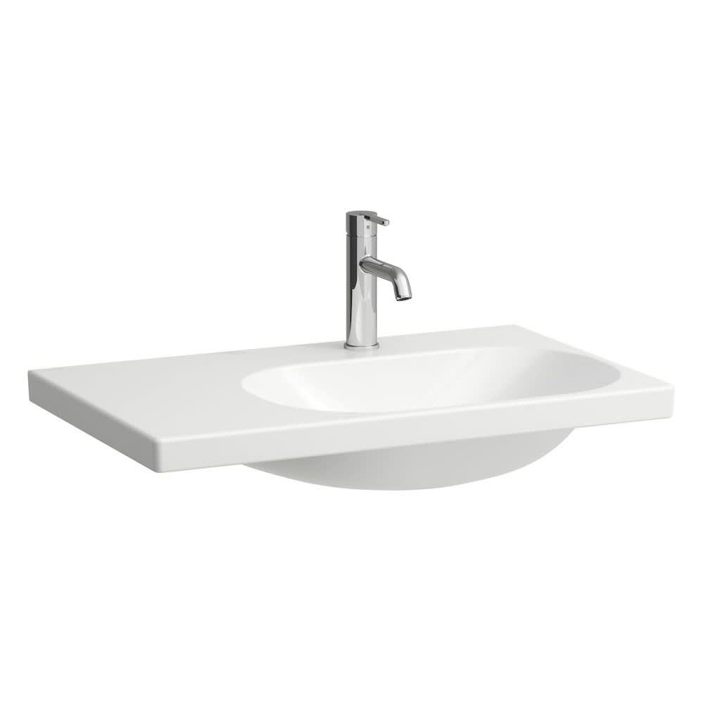 LAUFEN LUA Waschtisch 75 x 46 cm, asymmetrisch Becken rechts, mit ...