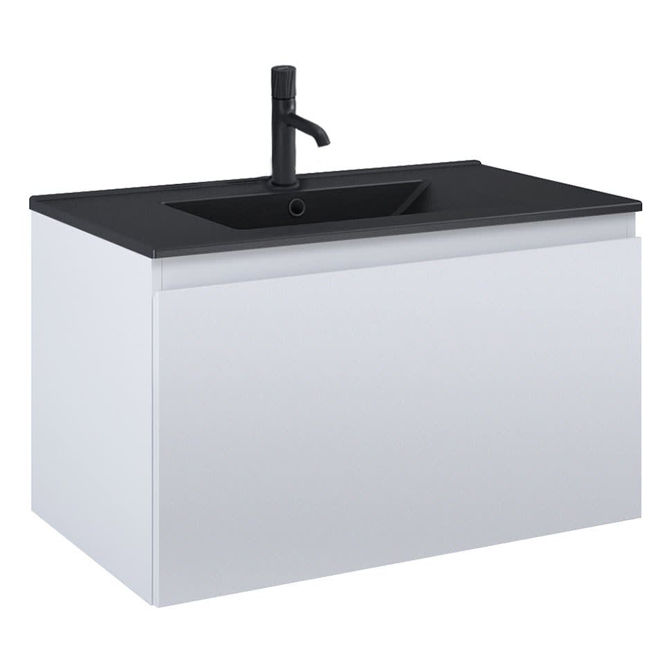 OLTENS Vernal Waschtischunterschrank mit Waschbecken 81 x 48,8 cm, mit ...