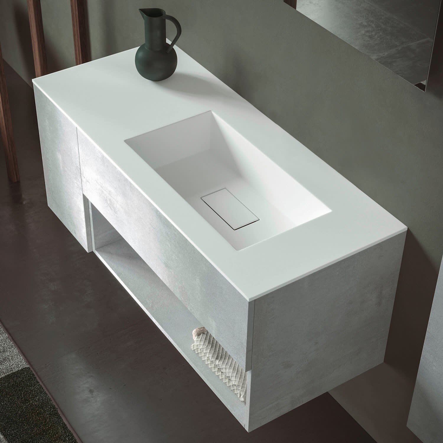 progettobagno Evo 50 Lago Waschtisch mit Unterschrank 120 cm ...