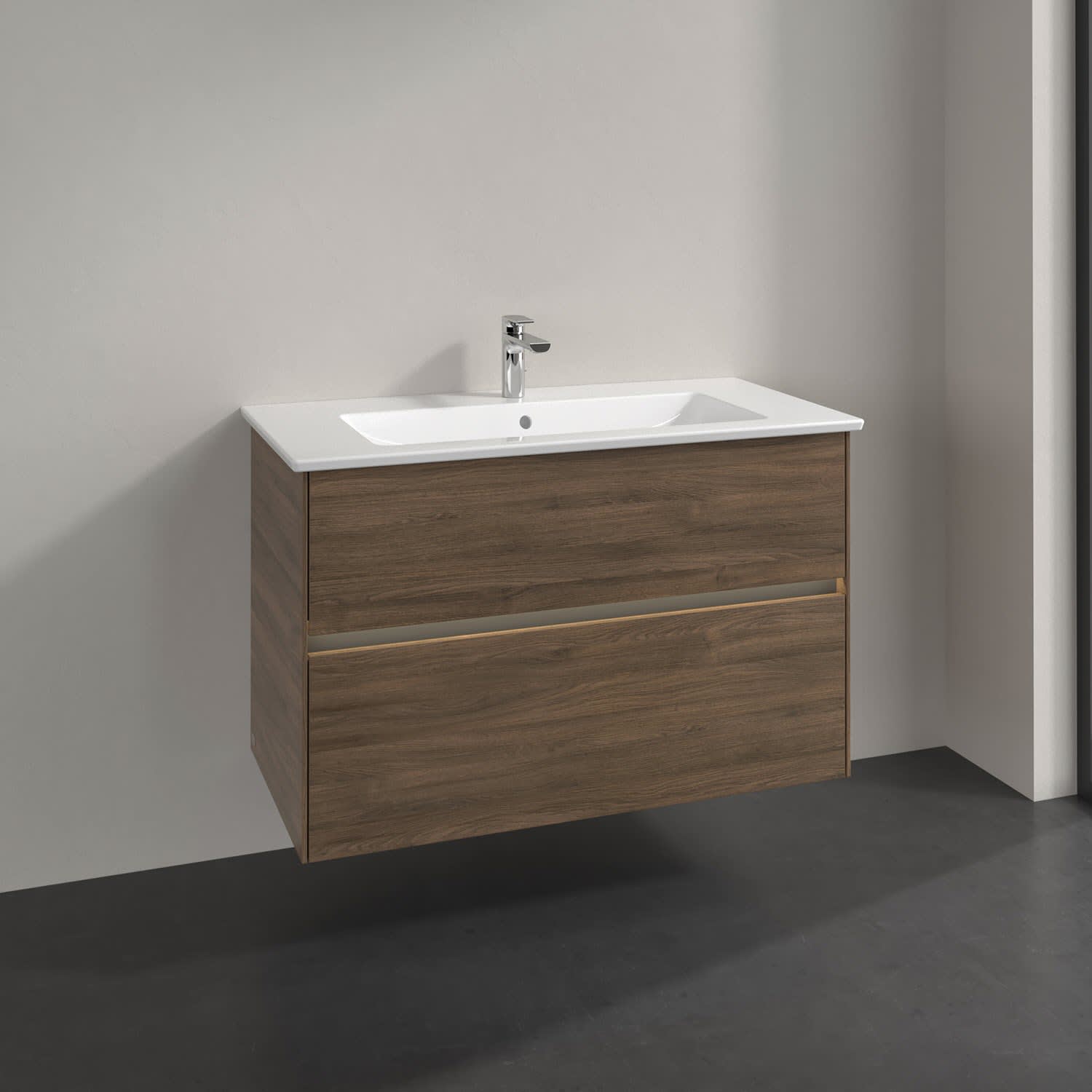 Villeroy & Boch Collaro Waschtischunterschrank 96 x 48 cm, mit 2 ...