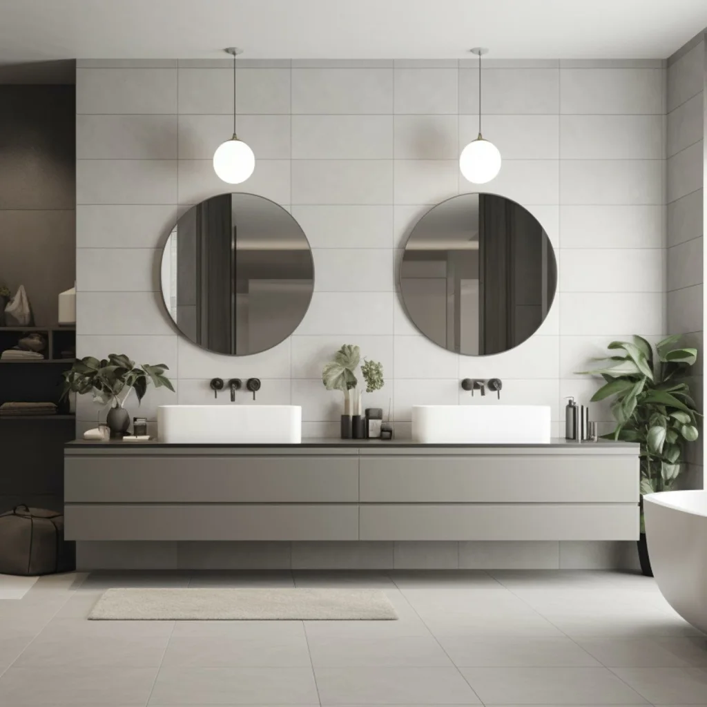 Badezimmer in Grau: Inspiration und Tipps