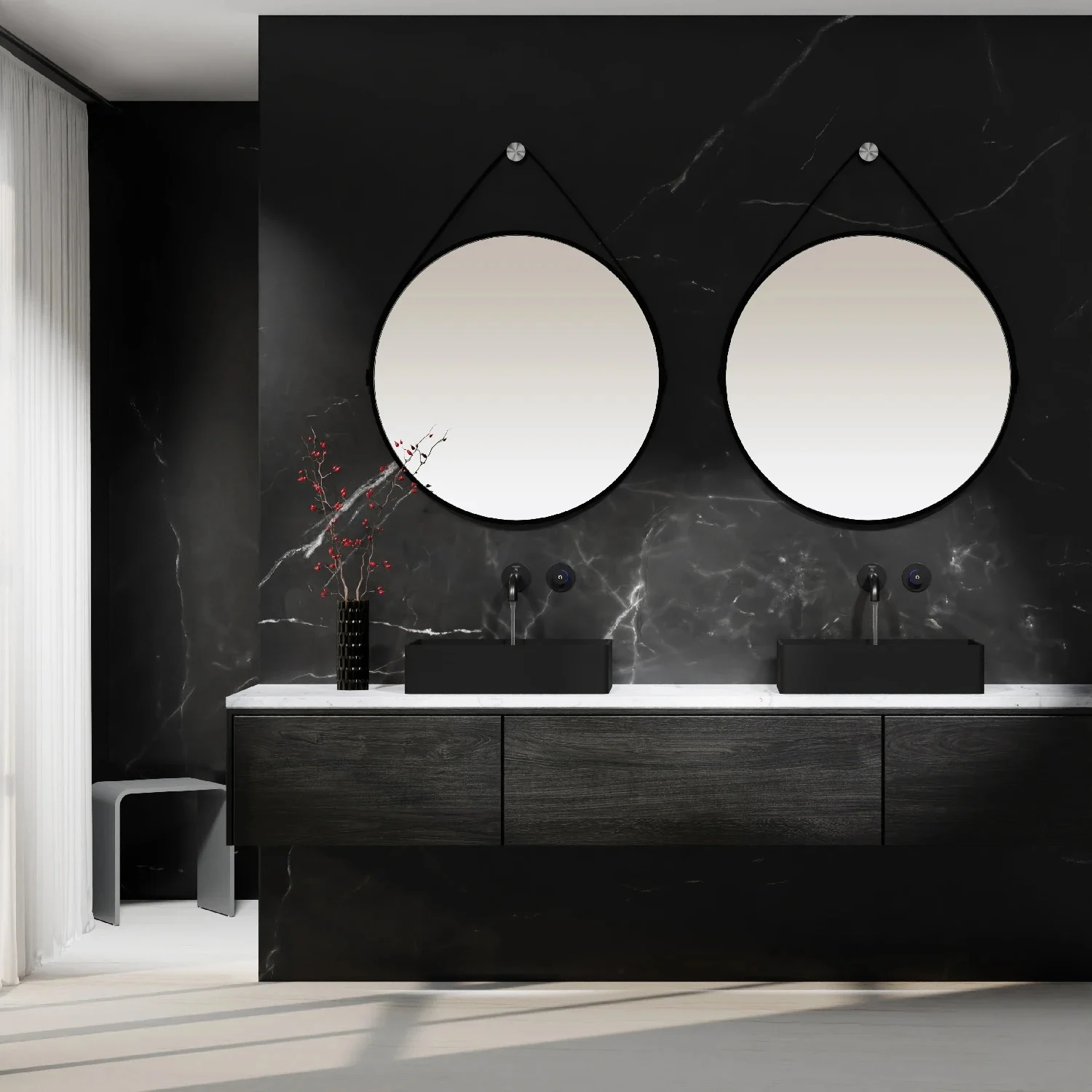 Schwarzes Badezimmer: Entdecken Sie den Trend