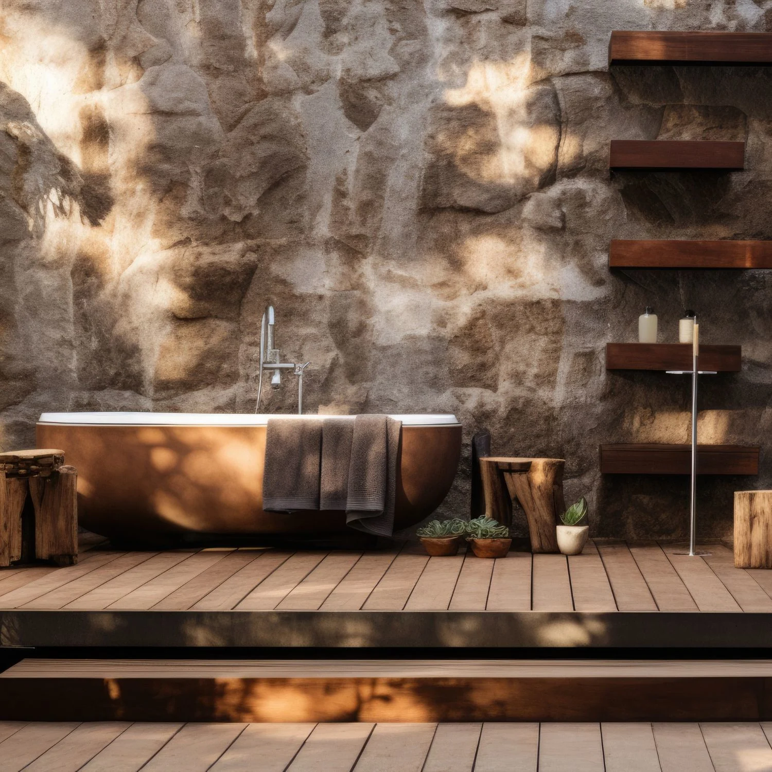 Badezimmer rustikal gestalten: So entspannen Sie urgemütlich